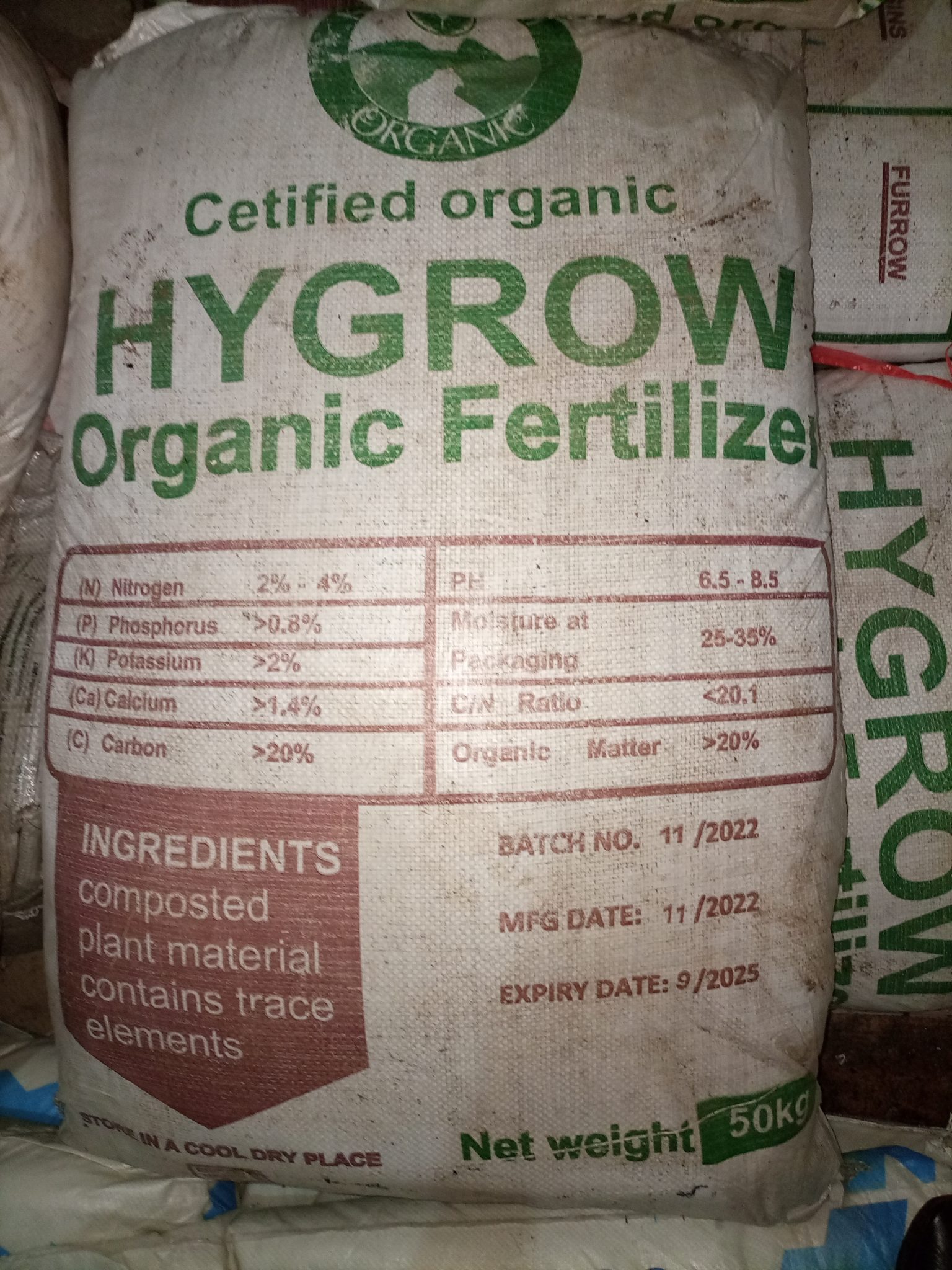 Hygrow Organic Fertilizer » Interfarm Kenya Limited